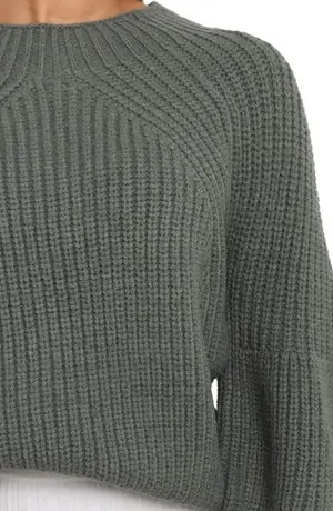 PETAL & PUP London Blouson Sleeve Sweater - Emerald