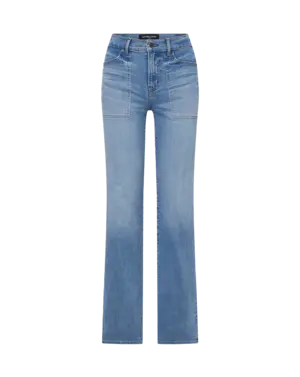 Veronica Beard Crosbie Slim Wide-leg Jean - Amethyst