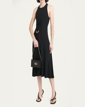 FERRAGAMO Double Gancio Shoulder Bag
