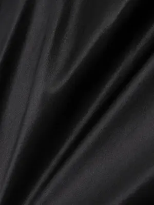 Michael Lo Sordo Draped Silk-satin Gown - Black