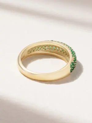 JENNIFER MEYER 18-karat Emerald Ring