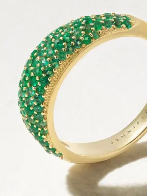 JENNIFER MEYER 18-karat Emerald Ring