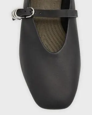 Rag & Bone Spire Leather Ballerina Flats - Black