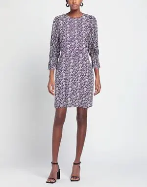 Maje Mini Floral-print Flared Dress