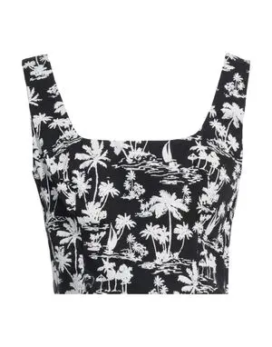 Maje Cotton Hawaiian-print Crop Top