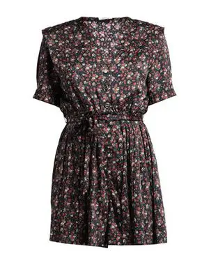 Sandro Floral Playsuit - Black