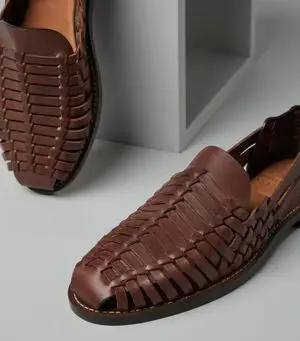 Brunello Cucinelli Woven Leather Sandals