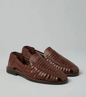 Brunello Cucinelli Woven Leather Sandals