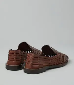 Brunello Cucinelli Woven Leather Sandals