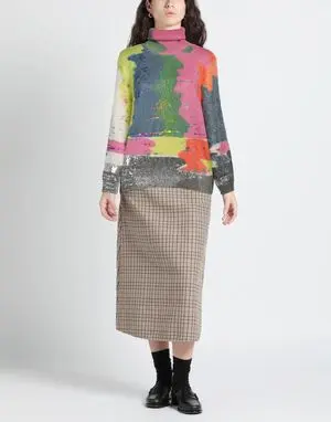 Dolce & Gabbana Turtleneck Multicolor Sweater