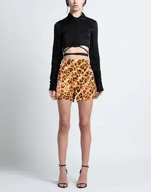 Sandro Leopard Print High-waisted Shorts