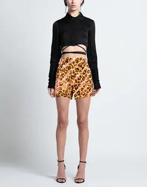 Sandro Leopard Print High-waisted Shorts