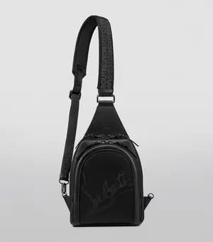 CHRISTIAN LOUBOUTIN Loubifunk Leather One-strap Backpack