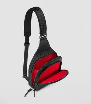 CHRISTIAN LOUBOUTIN Loubifunk Leather One-strap Backpack