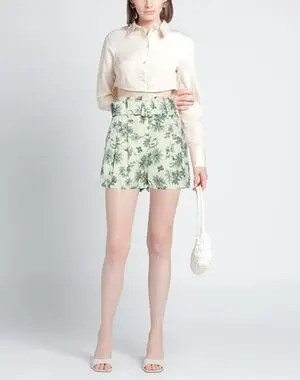Sandro Floral-print High-waisted Shorts
