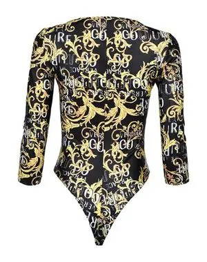 Versace Bodysuit In Polyester And Elastane - Black