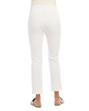 Karen Kane Cropped Seam Front Pants - Off White