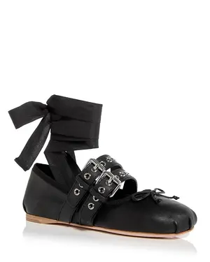 Miu Miu Tie Fastening Shoes For Women