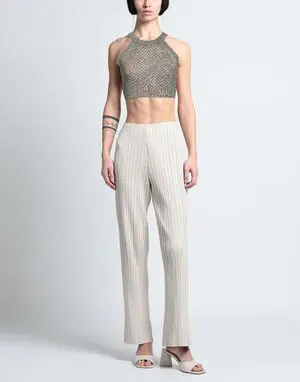 Sandro Knitted Lamé Crop Top