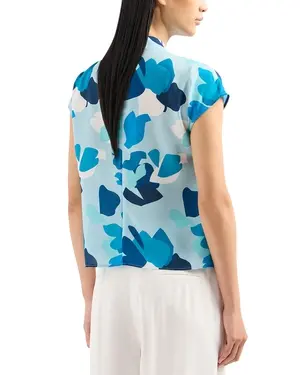 Emporio Armani Wrap Effect Collar Blouse