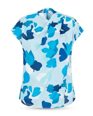 Emporio Armani Wrap Effect Collar Blouse