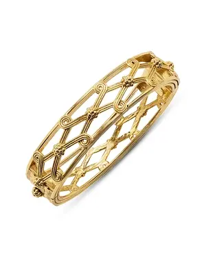 CAPUCINE DE WULF Monique Lattice Bangle Bracelet - Gold