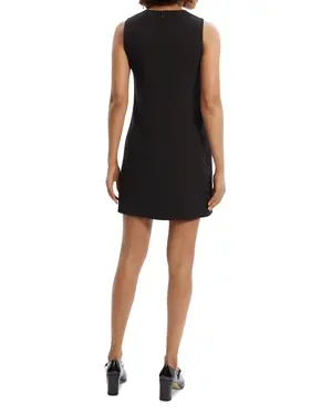 Theory Admiral Crepe Mini Shift Dress - Hickory