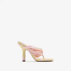 Burberry Check Pool Sandals