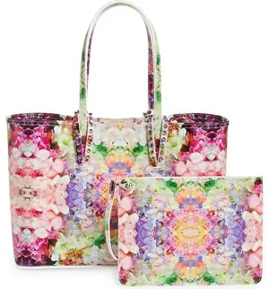 CHRISTIAN LOUBOUTIN Cabata Small Blooming Leather Tote