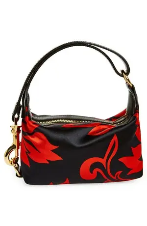 Sacai Floral Print Top Handle Bag