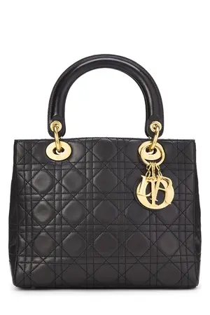 DIOR Lady Dior Medium Cannage Quilted Bag