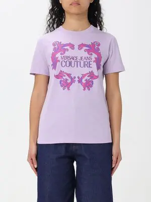 Versace Graphic T-shirt - Violet