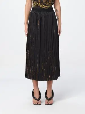Versace Pleated Midi Skirt - Black