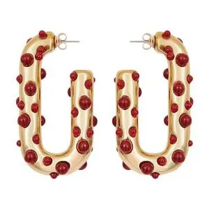 Essentiel Antwerp Floralia Earrings - Or_bordeaux