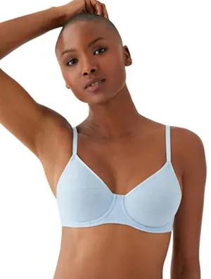 Wacoal Cotton To A Tee Underwire Bra Night Dream Blue
