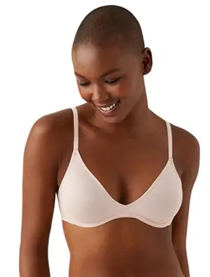 Wacoal Cotton To A Tee Scoop Underwire Bra - Rose Smoke