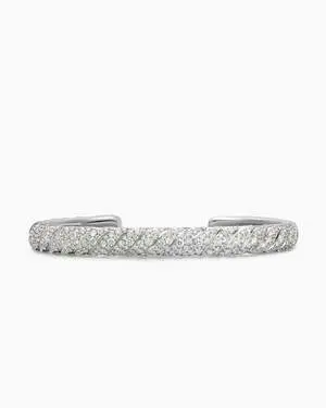 David Yurman Sculpted Cable Cuff Bracelet - Diamond