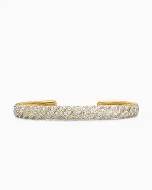David Yurman Sculpted Cable Cuff Bracelet - Diamond