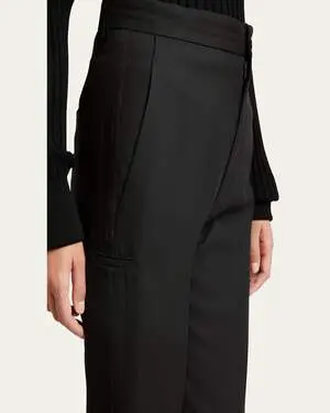 SETCHU Origami Skinny Wool Pants - Black