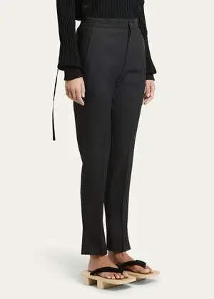 SETCHU Origami Skinny Wool Pants - Black