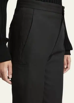 SETCHU Origami Skinny Wool Pants - Black