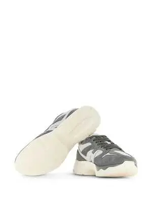 Hogan Panelled Suede Sneakers - Grey