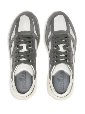 Hogan Panelled Suede Sneakers - Grey