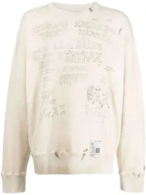 Mihara Yasuhiro Sketch-print Jumper
