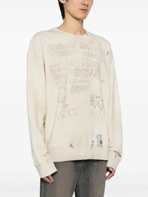 Mihara Yasuhiro Sketch-print Jumper