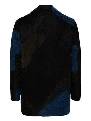By Walid Colour-block Single-breasted Coat