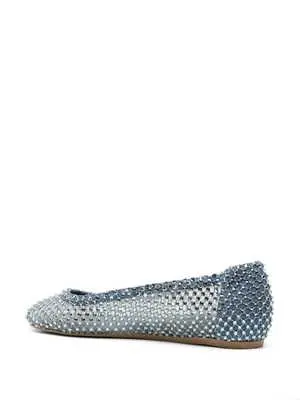 LE SILLA Gilda Crystal-embellished Ballerina Shoes