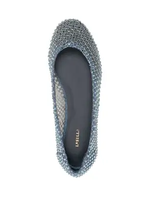 LE SILLA Gilda Crystal-embellished Ballerina Shoes