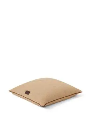 Brunello Cucinelli Logo-appliqué Interwoven-design Cushion