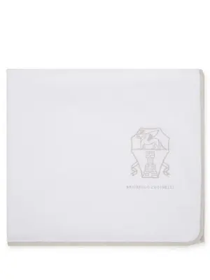 Brunello Cucinelli Logo-embroidered Cotton Towel - White
